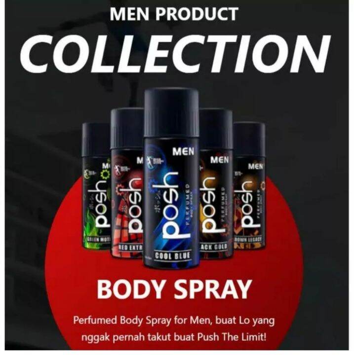 POSH MEN PARFUM BODY SPRAY 150 ML-PARFUM MURAH | Lazada Indonesia