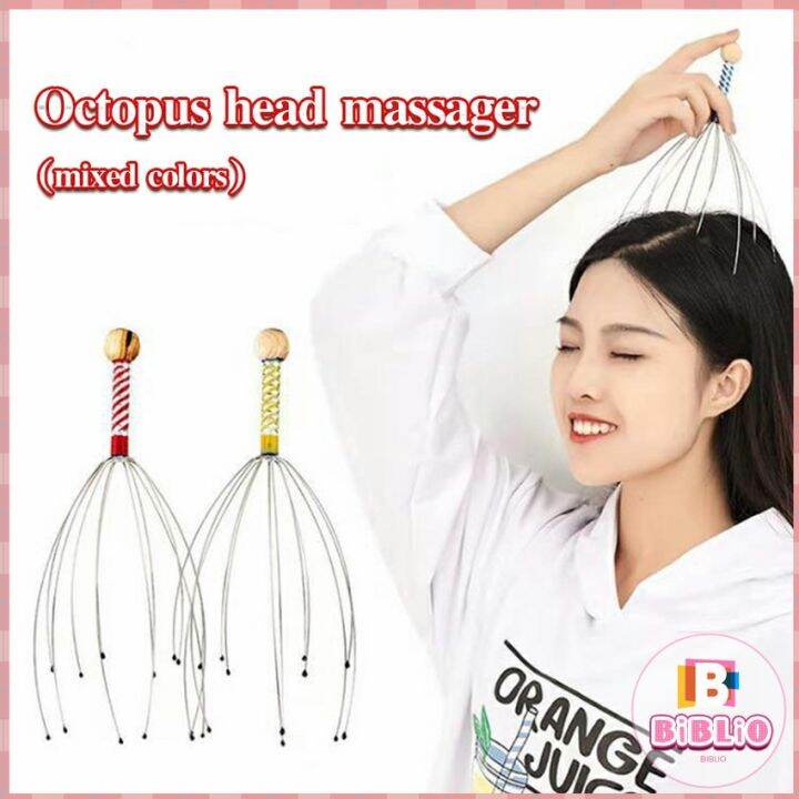 BIBLIO Head Relax Massager Healing Neck Claw Massage Anti-stress Pain ...