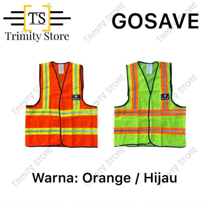 Rompi Polyester / Safety Vest / Rompi Proyek 4 Line Kombinasi GoSave ...