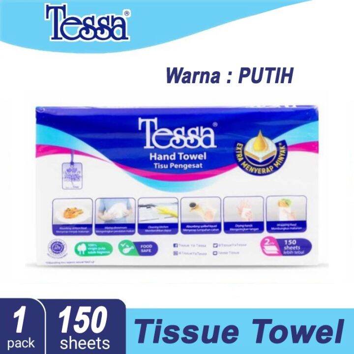 Tissue Tessa Hand Towel Tisu Dapur Kitchen Towel Serap Minyak Putih ...