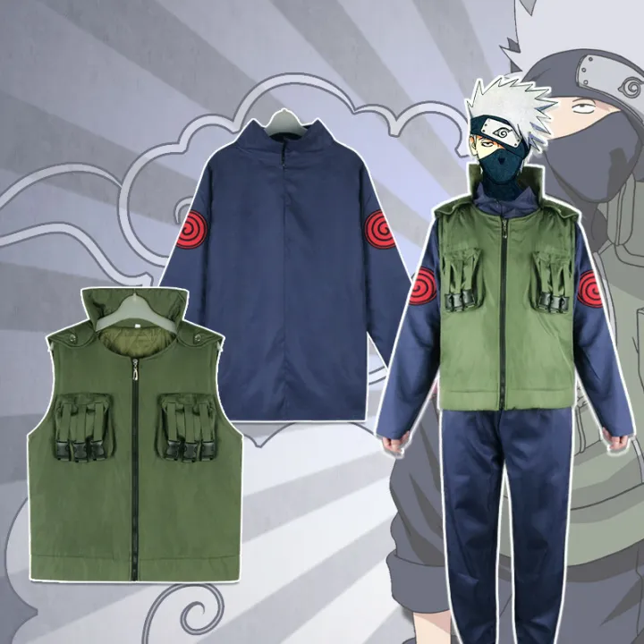 NARUTO Cos Hatake Kakashi Jonin Sarutobi Asuma Anime Character Cosplay ...