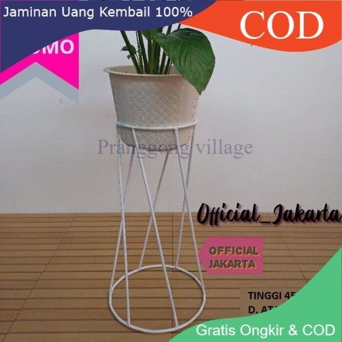 API PON / STANDING POT BESI MINIMALIS / DUDUKAN POT MODEL MIRING ...