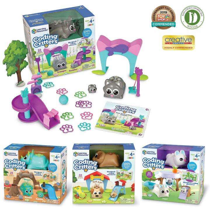 [SG SELLER] AUTHENTIC Learning Resources Coding Critters STEM TOYS, Ranger&Zip / Scamper&Sneaker ...