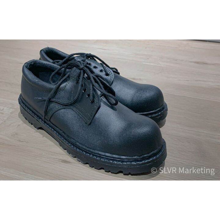 SLVR Safety Shoes with Steel Toe Carabao leather Unisex Low Cut ...