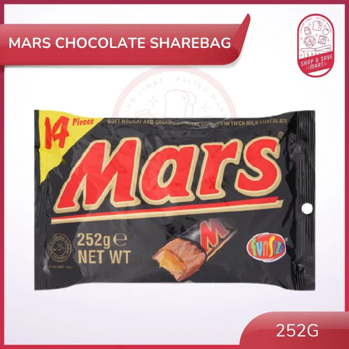 Mars Chocolate Bar Funsize (14s x 18g) - 252g Coklat Mars Coklat Bar Mars | Lazada