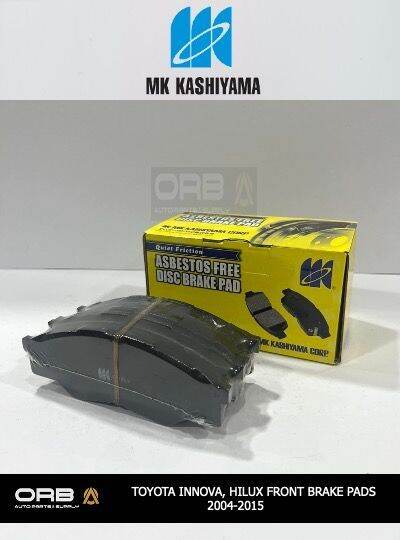 Toyota Innova Hilux ( 2004 to 2015 ) - MK Kashiyama Front Brake Pads | Lazada PH