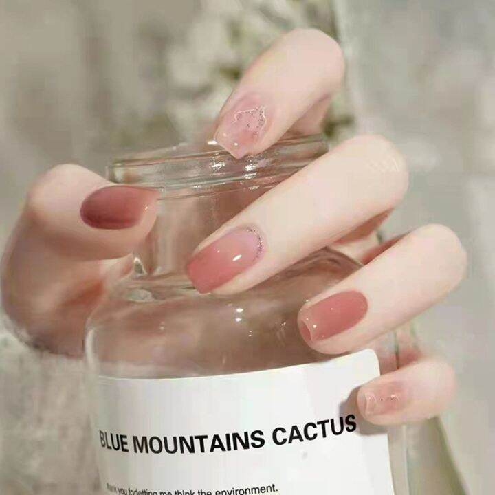 [COD] Manicure patch wearing nail grapefruit gradient mid-length ...