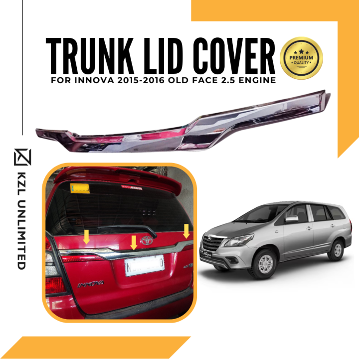 Rear Trunk Lid Cover Silver for Toyota Innova 2015-2016 Old Face 2.5 ...
