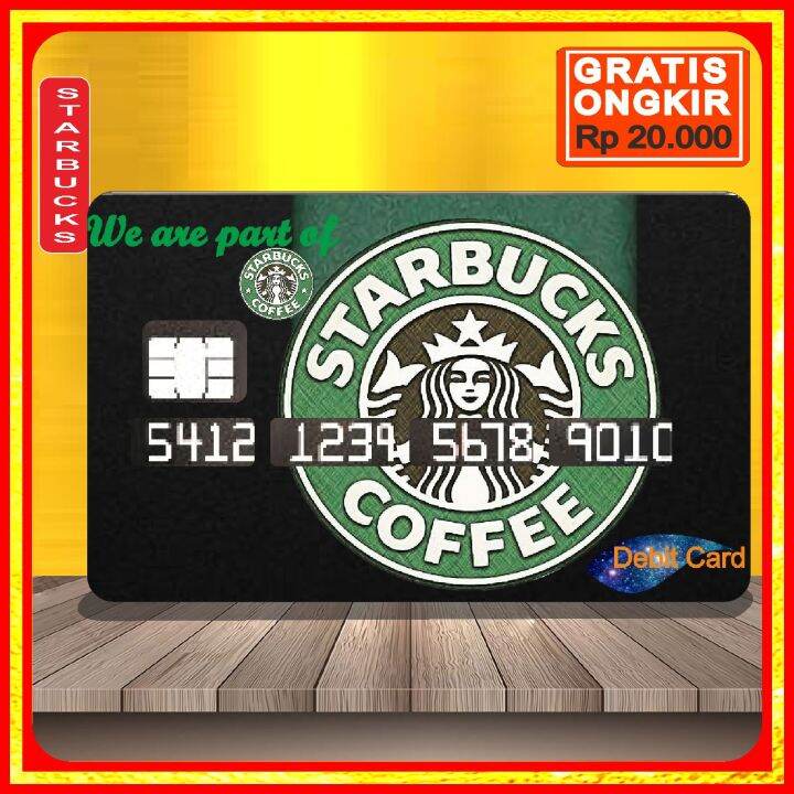 Stiker atm Starbucks Stiker Kartu atm Kartu atm Palsu Skin Cards atm ...