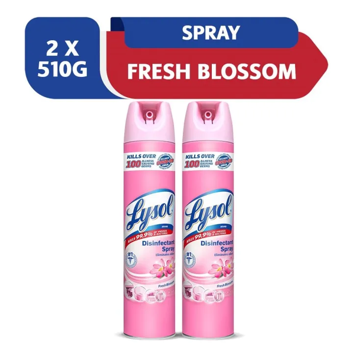 Lysol Disinfectant Spray Fresh BlossomS 510GM Twin Pack | Lazada PH