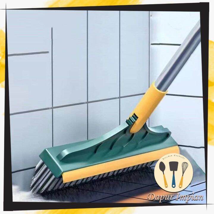 👨🏻‍🍳👩🏻‍🍳多功能长柄扫把家用厕所浴室地板瓷砖清洁 Multifunctional Long Handle Broom Household ...