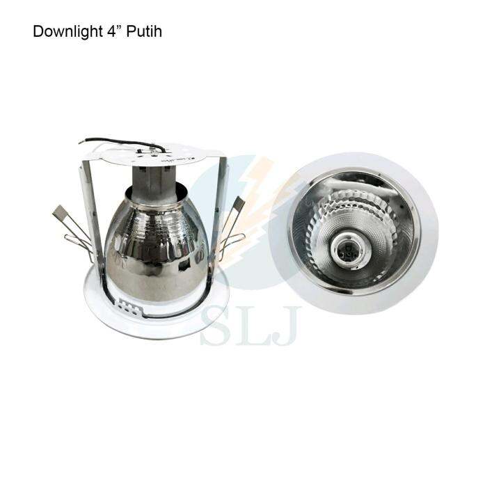 DOWNLIGHT 4 INCH KAKI 2 E27 / RUMAH LAMPU / KAP LAMPU DOWNLIGHT ...