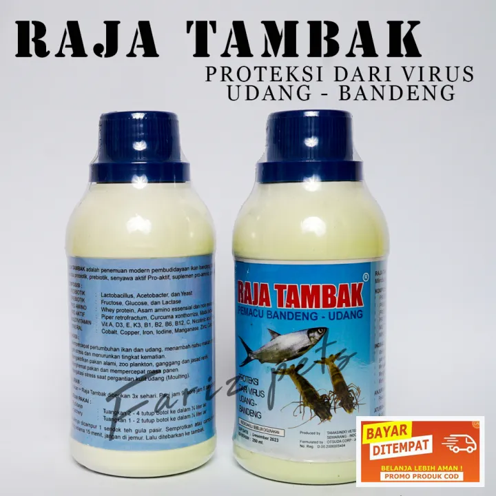 Raja tambak 250 ML untuk supplemen pemacu pertumbuhan udang dan ikan bandeng | Lazada Indonesia