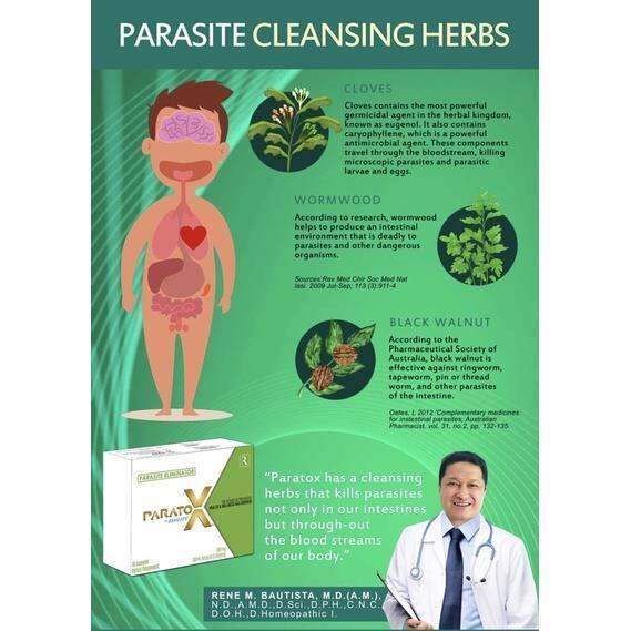 Hot sale PARATOX - Parasite eliminator w/ Zeolite (4 Capsules per order ...