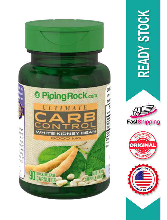 Piping Rock Ultimate Carb Control, Carbohydrate Blocker, 6000mg, White ...