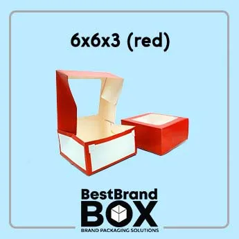 6x6x3 inches with window pastry box (10's) | Lazada PH