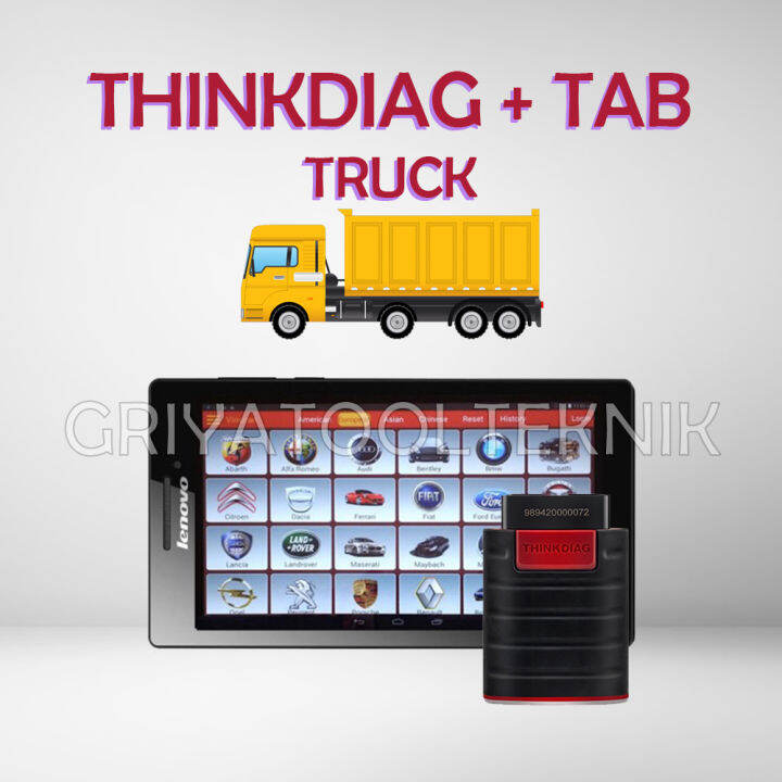 SCANNER TRUCK & ALAT BERAT Launch Thinkdiag Golo 4 paket dengan tablet | Lazada Indonesia