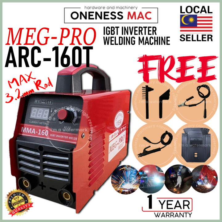 ''MEG-PRO'' IGBT INVERTER WELDING MACHINE C/W ACCS ARC-160T MMA160 | Lazada