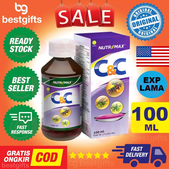 Nutrimax C&C Syrup Obat Anti Radang Tenggorokan - Obat Batuk Pilek Flu ...