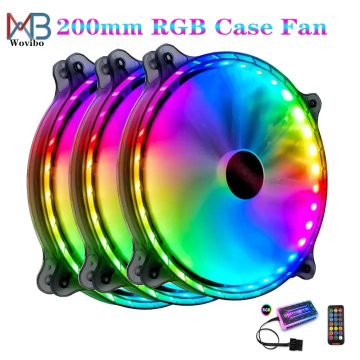 High Airflow 200mm PC Case Fan Ventilador Quiet Cooling For Computer ...