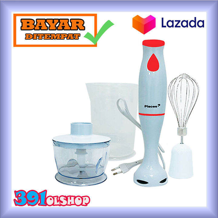 Blender Hend Blender Tangan & Chopper 4in1 PISCES PHB-400 Putih ...