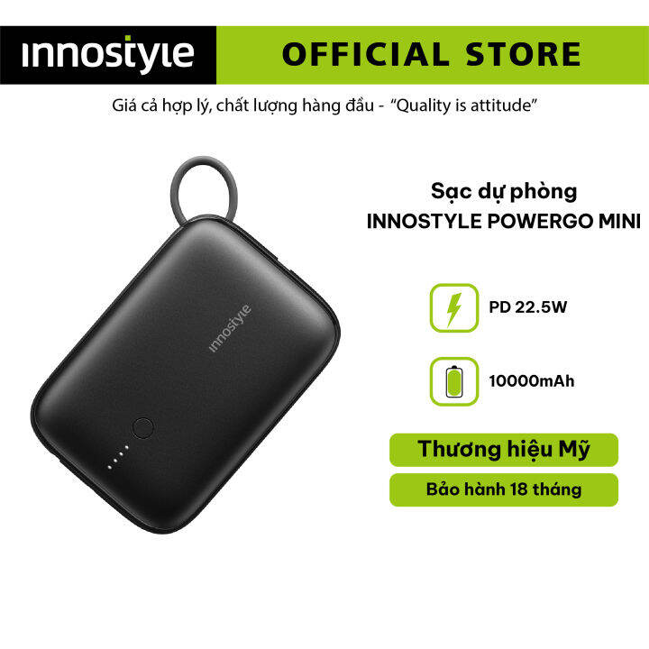 Sạc Dự Phòng INNOSTYLE POWERGO Mini 10000mah Sạc Siêu Nhanh Thiết Kế Nhỏ Gọn Tiện Lợi Với 2 Cổng ...