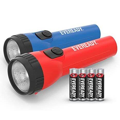 Eveready LED Flashlight with 2 x AA Batteries Included LED Torch Light ...