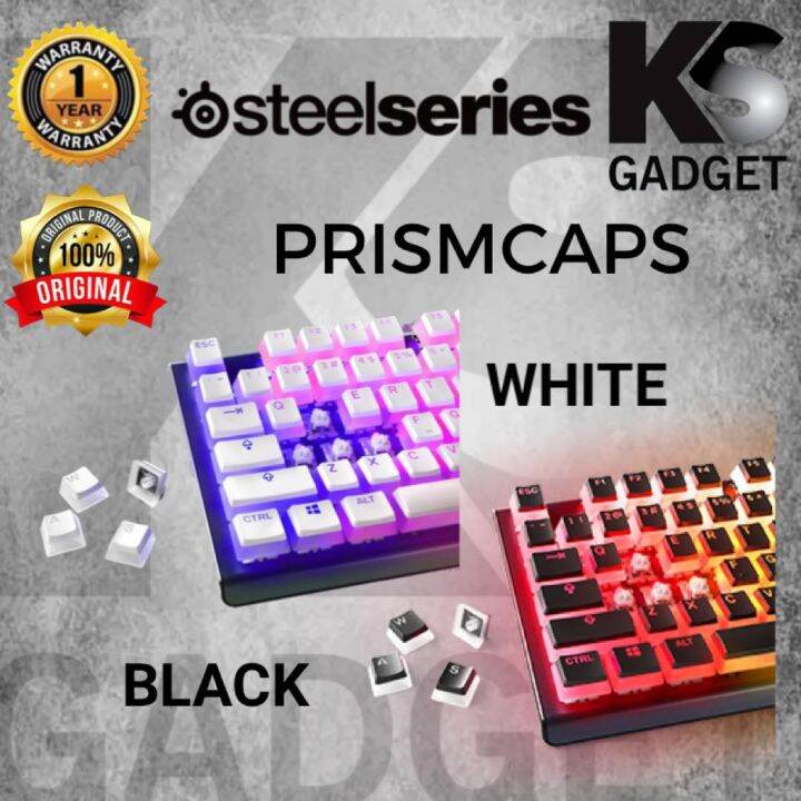 SteelSeries Prismcaps Universal Double Shot PBT Keycaps US Layout | Lazada