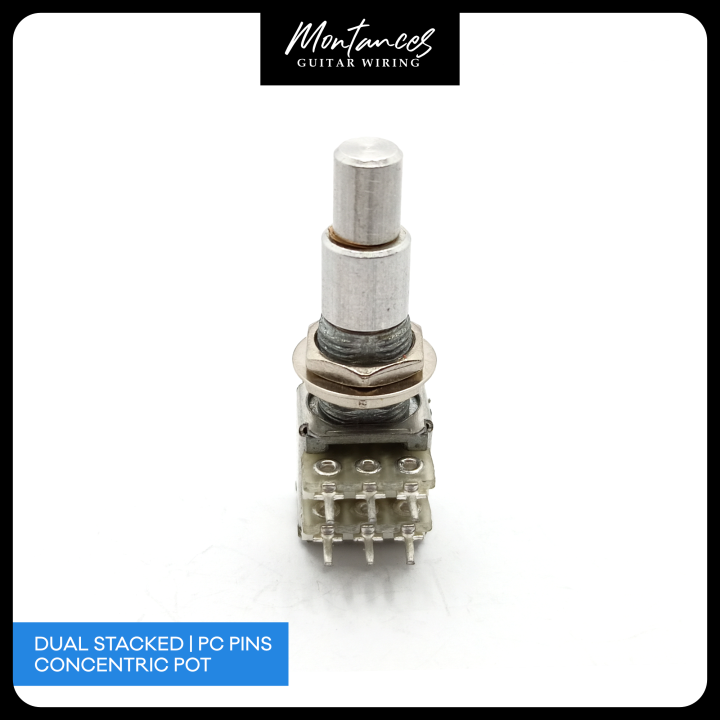 Dual Control Potentiometer Dual Stacked Concentric Pots (PC Pins ...