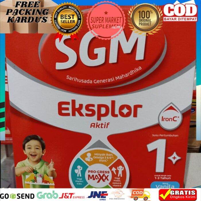 SUSU SGM EKSPLOR aktif 1 plus / susu pertumbuhan 1-3 tahun 900gram - Rasa Vanilla | Lazada Indonesia