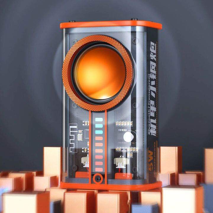 Acousto-optic Rhythm Transparent Mecha K07 Wireless Bluetooth 5.0 ...