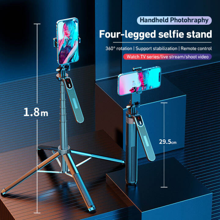 1.8m Bluetooth Phone Tripod Selfie Stick with Remote Control ... 1.8m Bluetooth Phone Tripod Selfie Stick with Remote Control ...