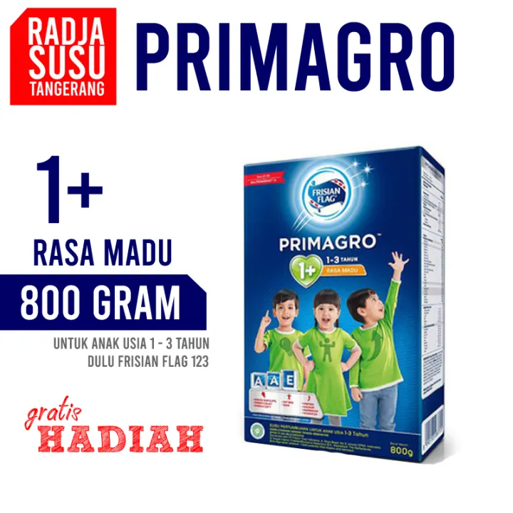 PRIMAGRO 1 PLUS RASA MADU 750 GRAM ( DULU FRISIAN FLAG 123 ) NEW 750GR ...