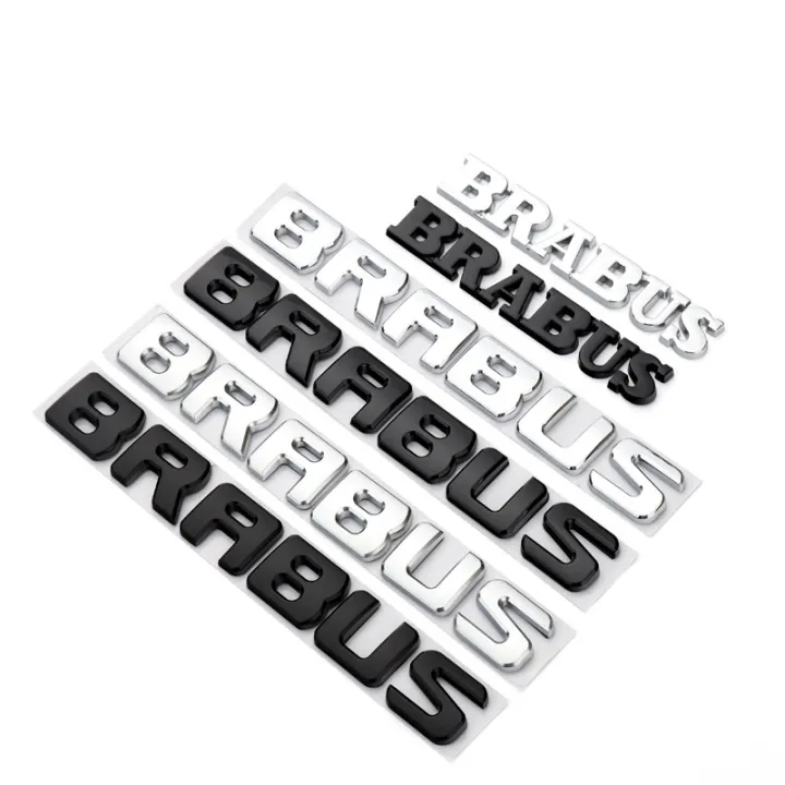 For Mercedes benz BRABUS letter logo Rear emblem trunk badge Car ...