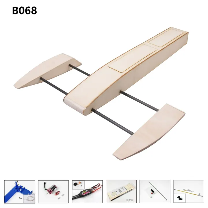 RC Outrigger Wooden Shrimp Boat Kit RC Speed Boat Outrigger Shrimp ...