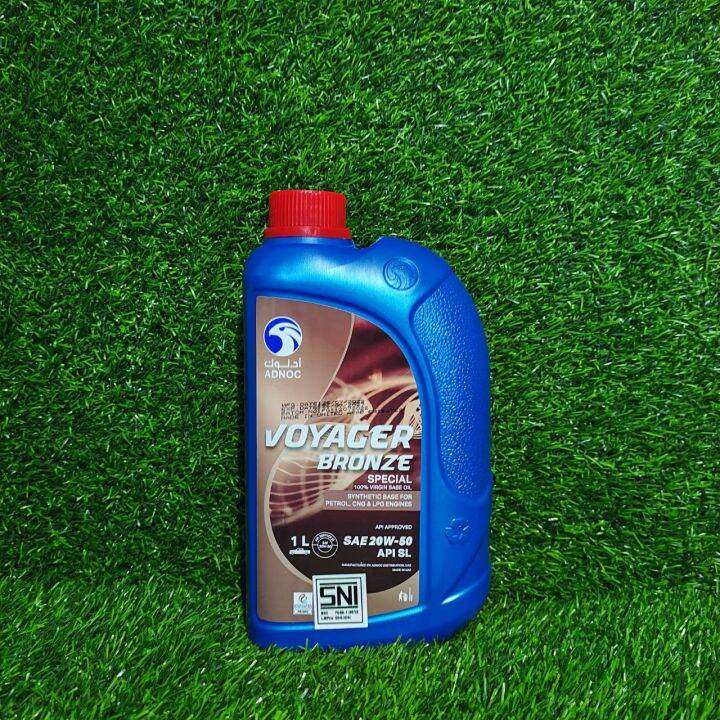 Adnoc Voyager Bronze 20W50 API SL 1 Liter | Lazada Indonesia
