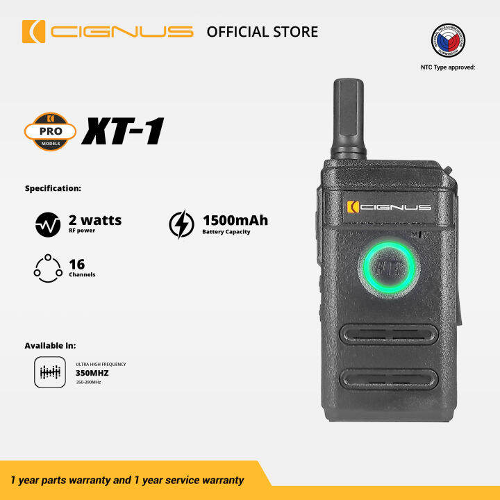 Cignus XT-1 Two Way Radio(350,UHF) | Lazada PH