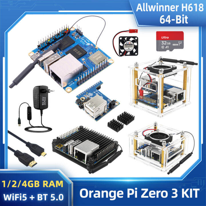 Orange Pi Zero 3 Allwinner H618 WiFi5 BT 5.0 1 2 4 GB RAM Optional ...