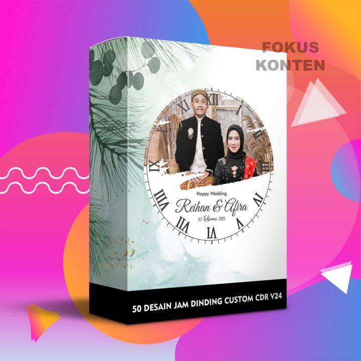 50 Desain Jam Dinding Custom CDR v24 - Templates | Lazada Indonesia