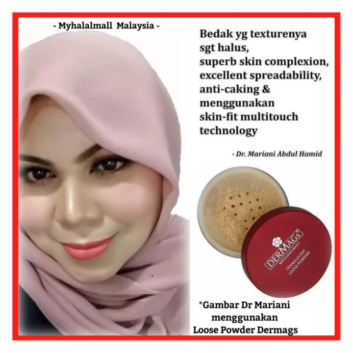 Dermags Translucent Loose Powder By Dr Mariani UTM - Bedak Muka Natural ...