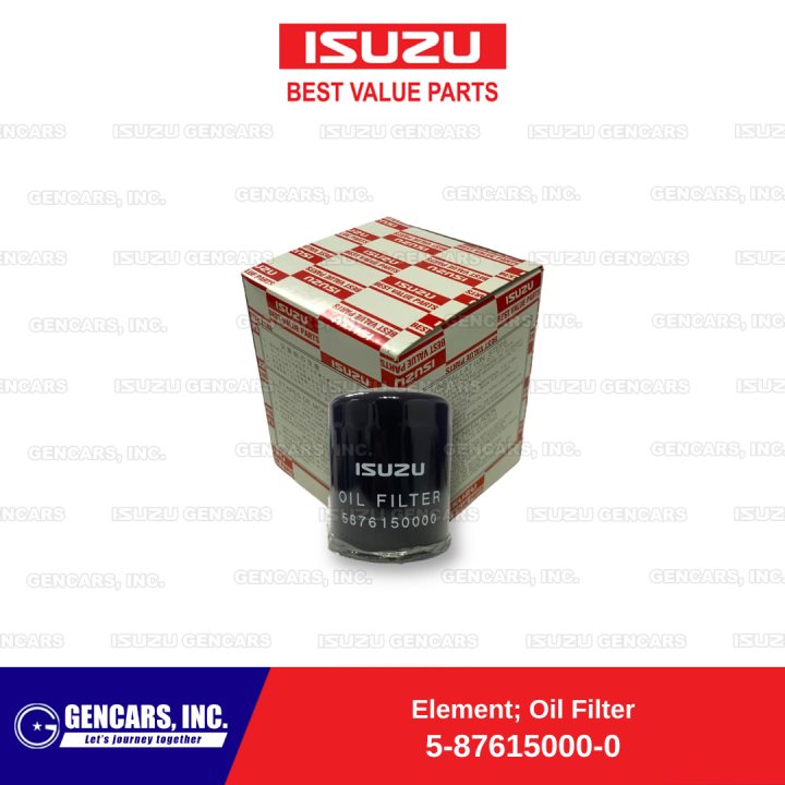 Isuzu Oil Filter Element Type for D-Max, mu-X (58761050000) (Best Value ...