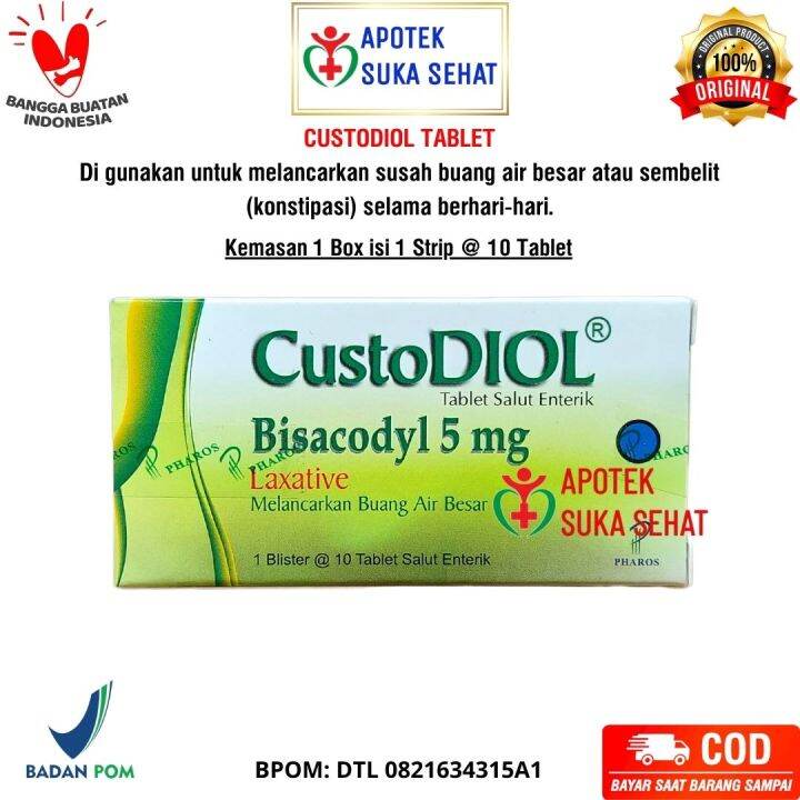 CUSTODIOL TABLET ISI 1 STRIP | Lazada Indonesia