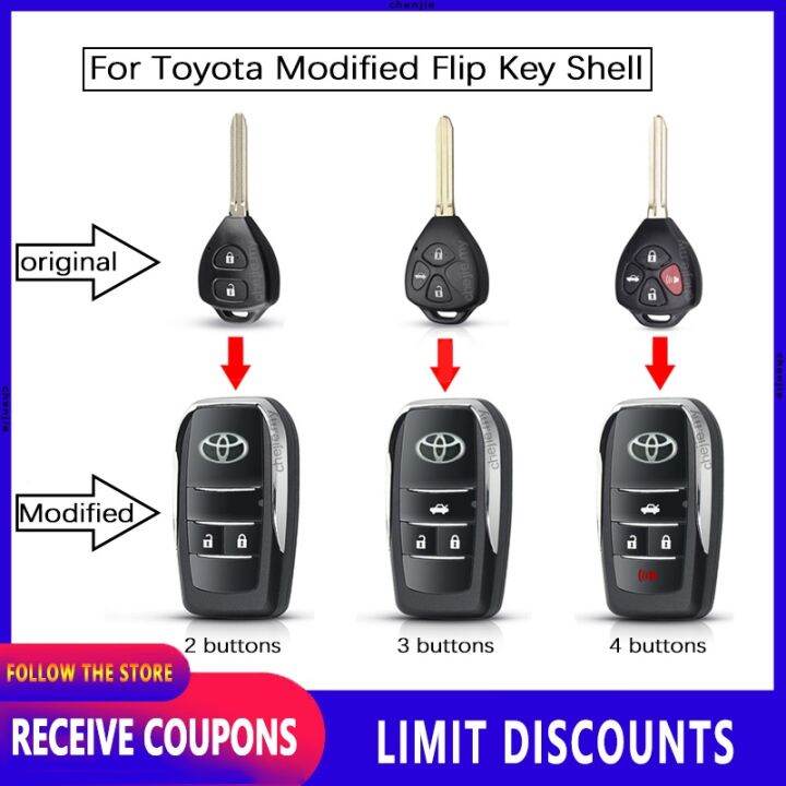 Huiyisunny 【ready stock】Modified Flip Remote Key Case for toyota Vios ...