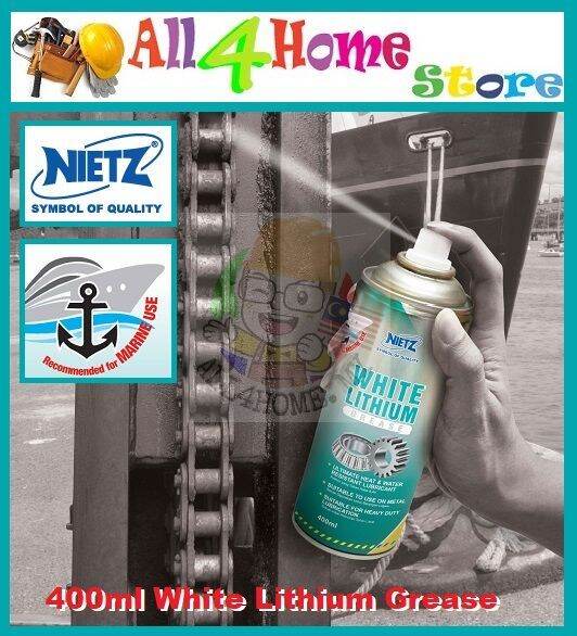400ml NIETZ White Lithium Grease Metal Use Heavy Duty Lubrication | Lazada