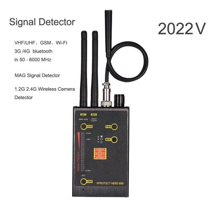 NEW Hero 009 Wireless Signal Detector VHF/UHF Anti-Spy GSM Wifi Scan ...