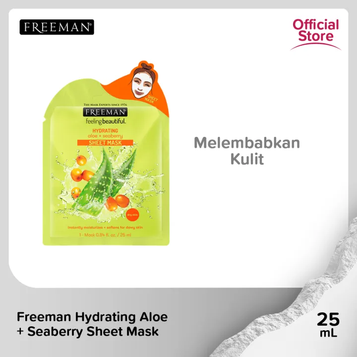 Freeman Hydrating Aloe + Seaberry Sheet Mask | Lazada Indonesia