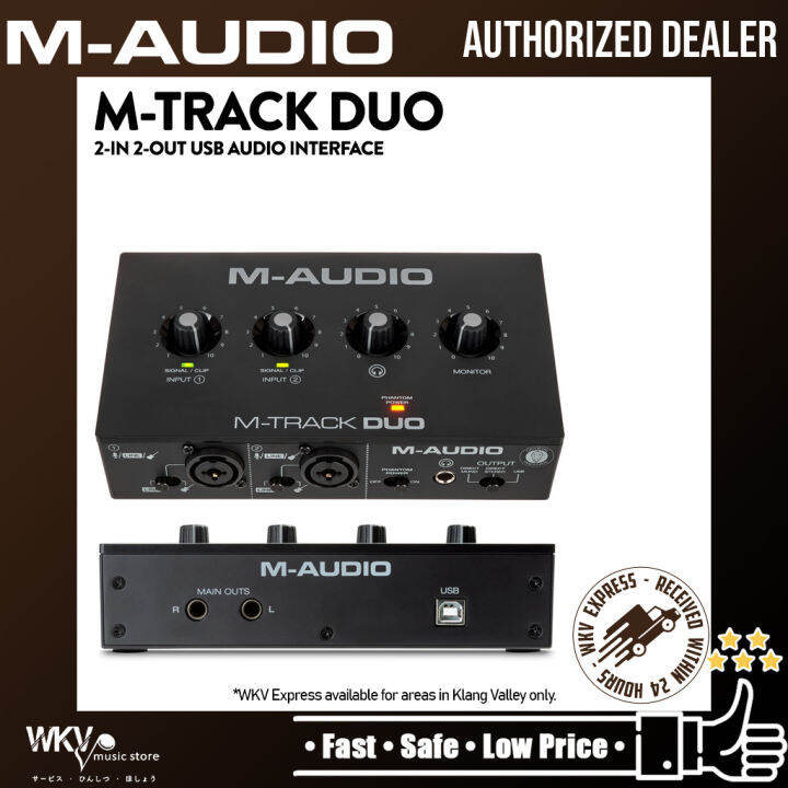 M-Audio M-Track Duo 2-in 2-out USB Audio Interface (M Track/ MTrack ...