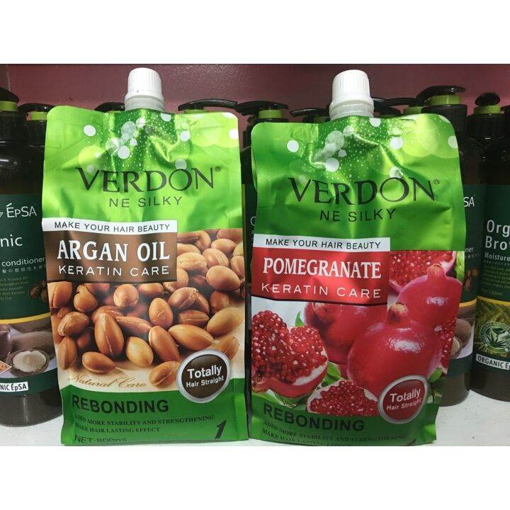 Verdon Keratin Care Rebonding Rebond Set Pomegranate and Argan oil ...