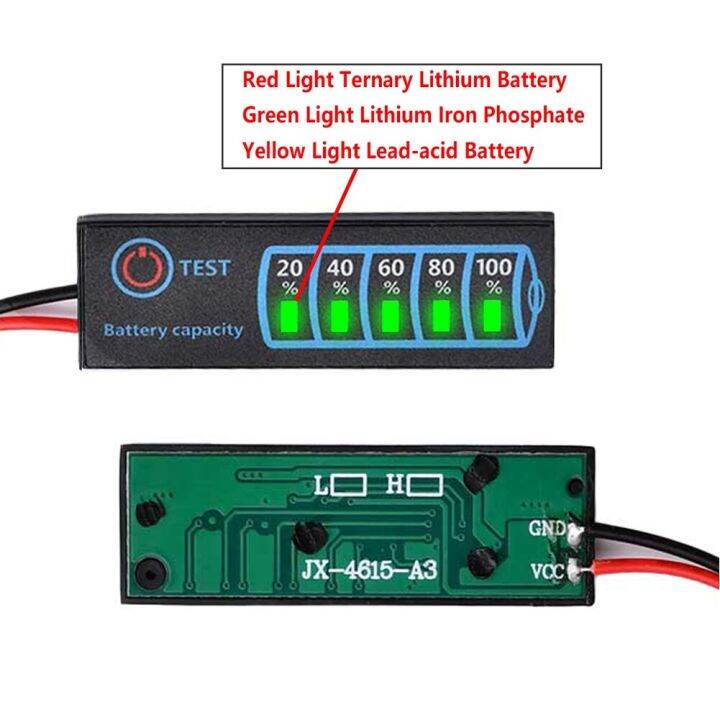 1 DC Battery Level Indicator 3S 18650 Li-Ion Lipo Lithium 5-30V Lead ...