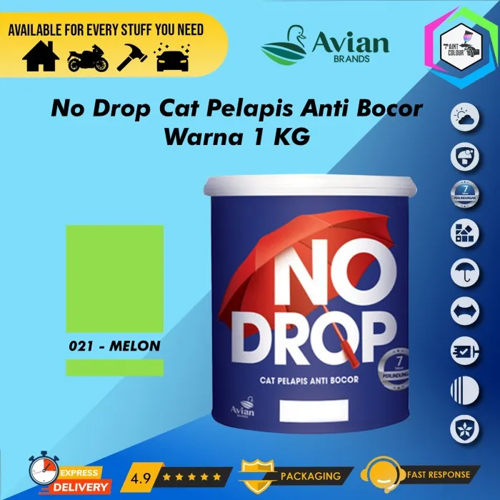 NO DROP Cat Pelapis Anti Bocor 1kg - 021 Melon | Lazada Indonesia
